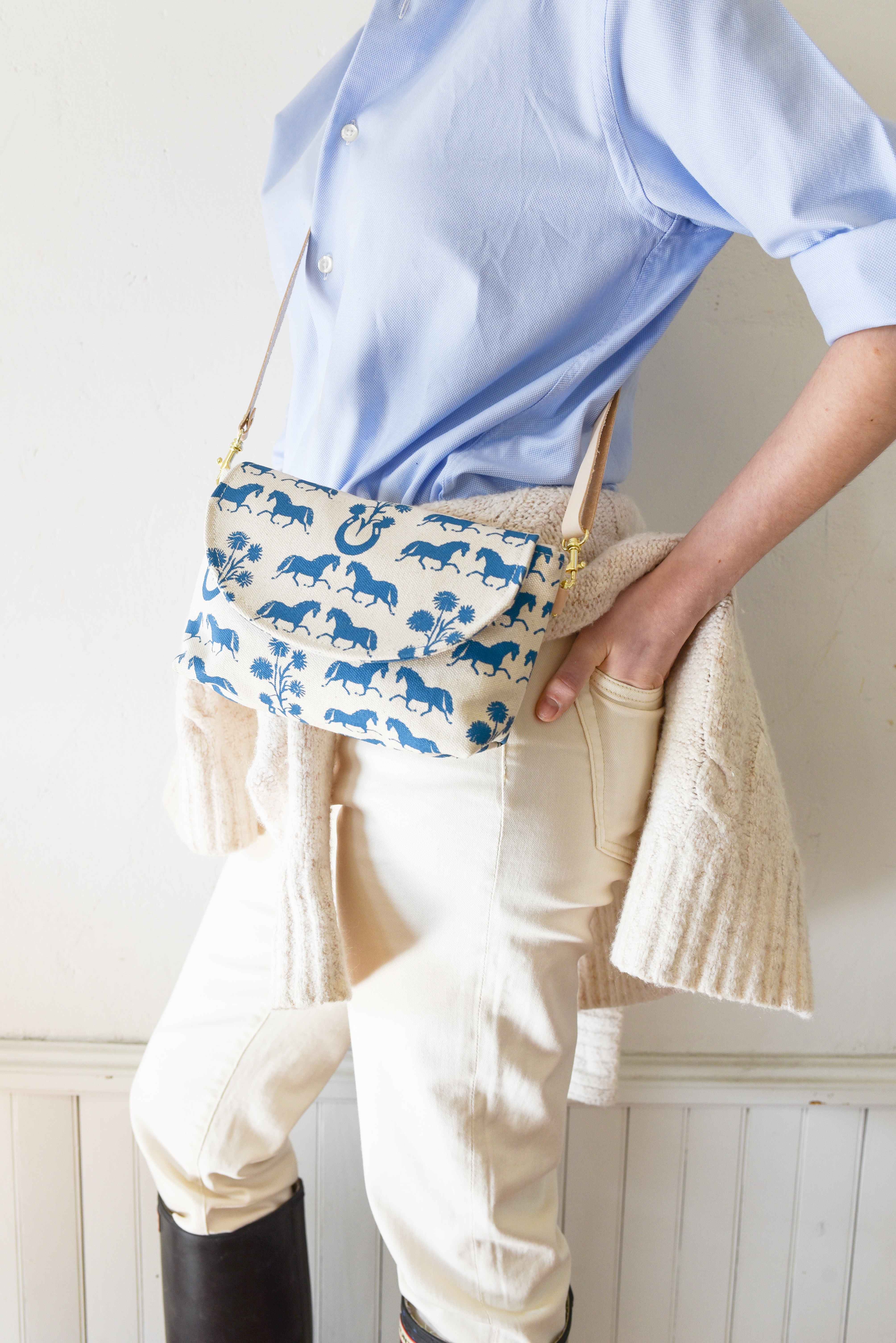 Libby Mini Crossbody Bag - Royal The Yellow Field – erin flett